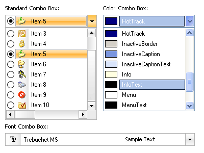 .NET Combo Box, WinForms List Box Control Gallery | Nevron
