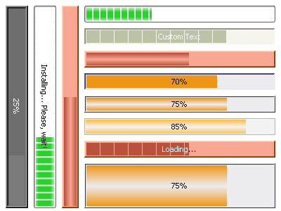 .NET Status Bar, WinForms Progress Bar Control Gallery | Nevron